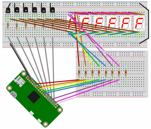 Multiplexing 7 Segment Common Cathode Displays on a Raspberry Pi – Nick ...