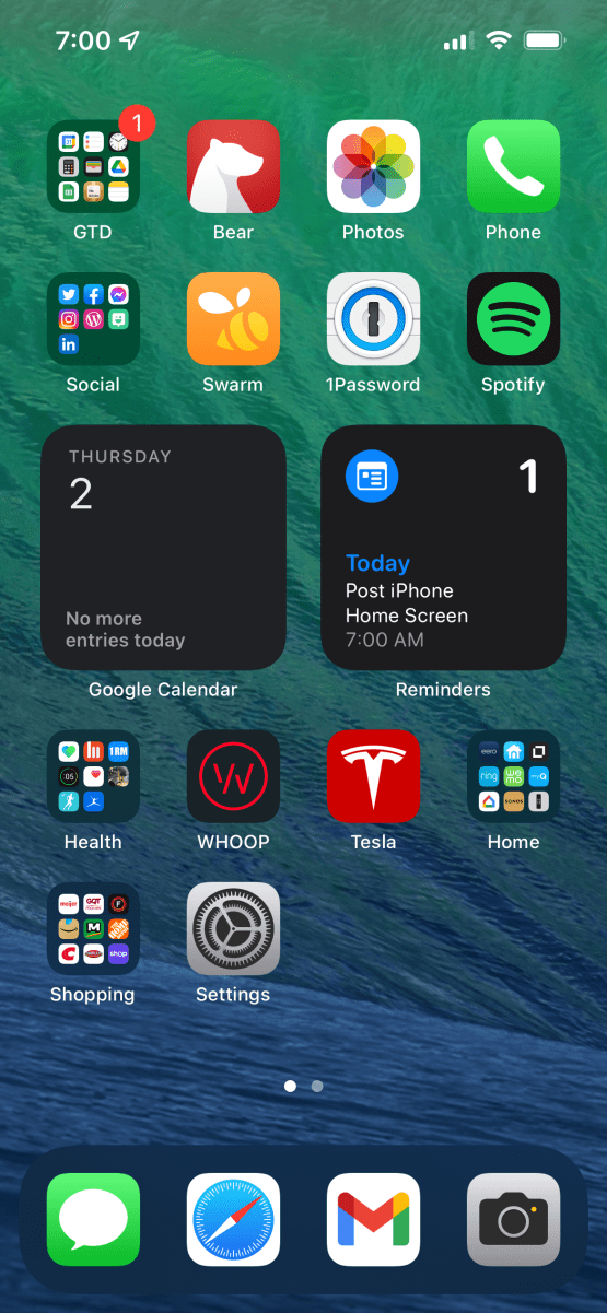 2021 Home Screen – iPhone 13 Pro – Nick Momrik