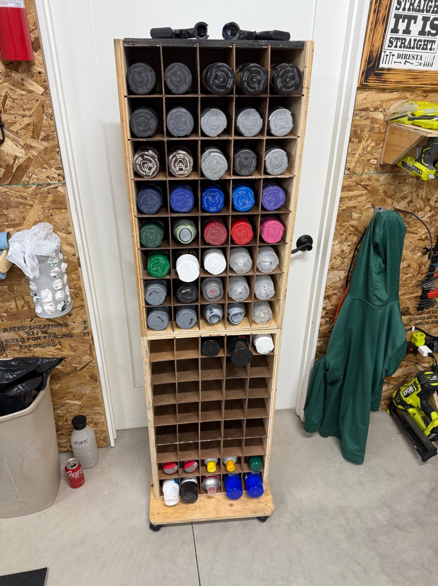 Doubling My Spray Can Storage – Nick Momrik